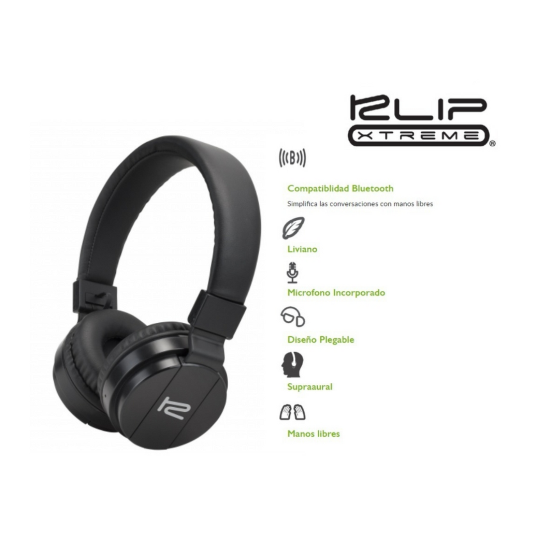 Audifonos Bluetooth Klip Xtreme Fury KHS-620Bk Negro
